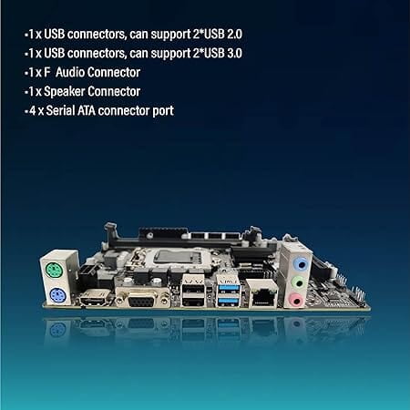 Geonix GX-H61, DDR3 Motherboard,2.0 USB, Support M.2, NVMe SSD, LGA ...