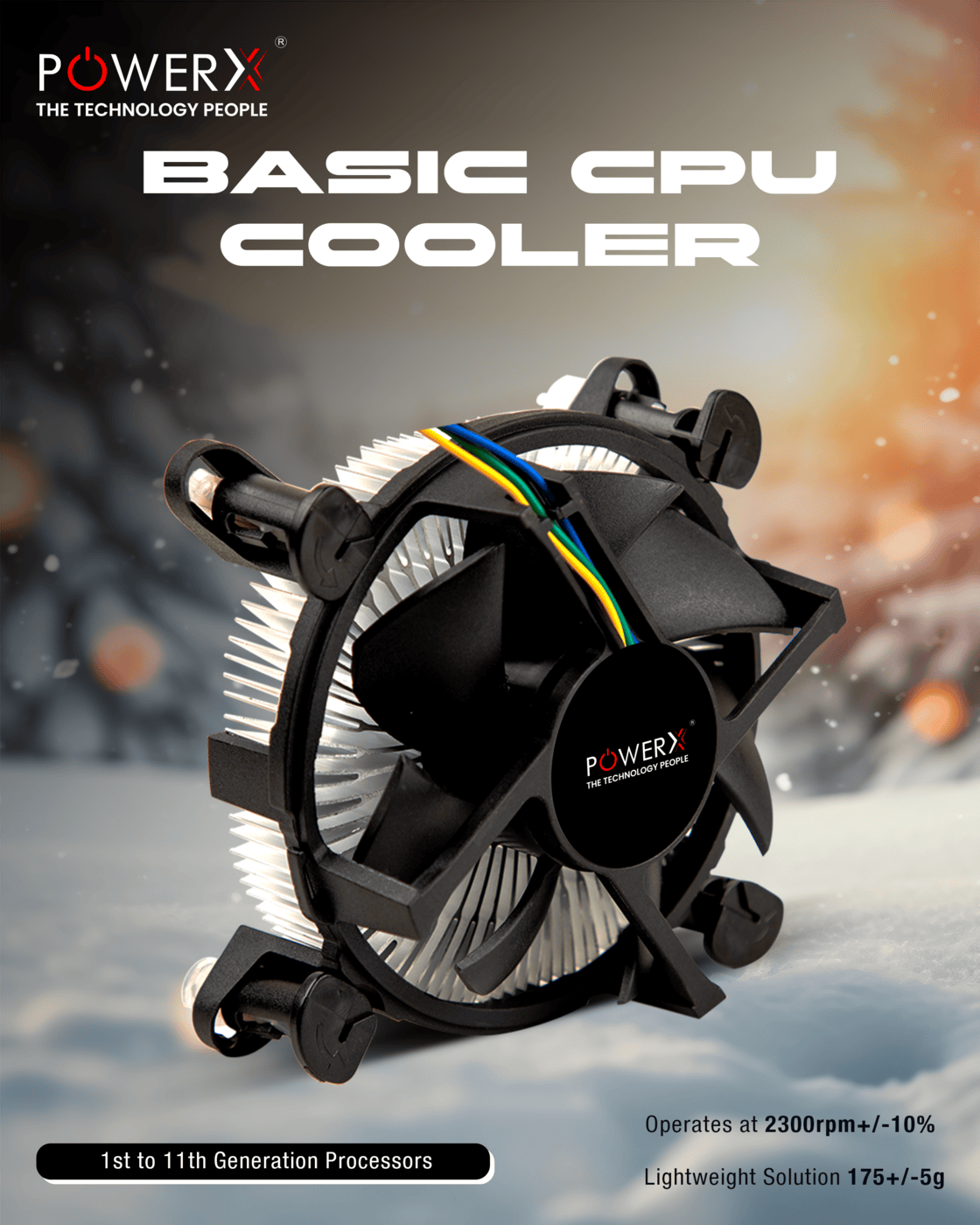 PowerX, CPU Cooler Fans, Basic CPU Cooler